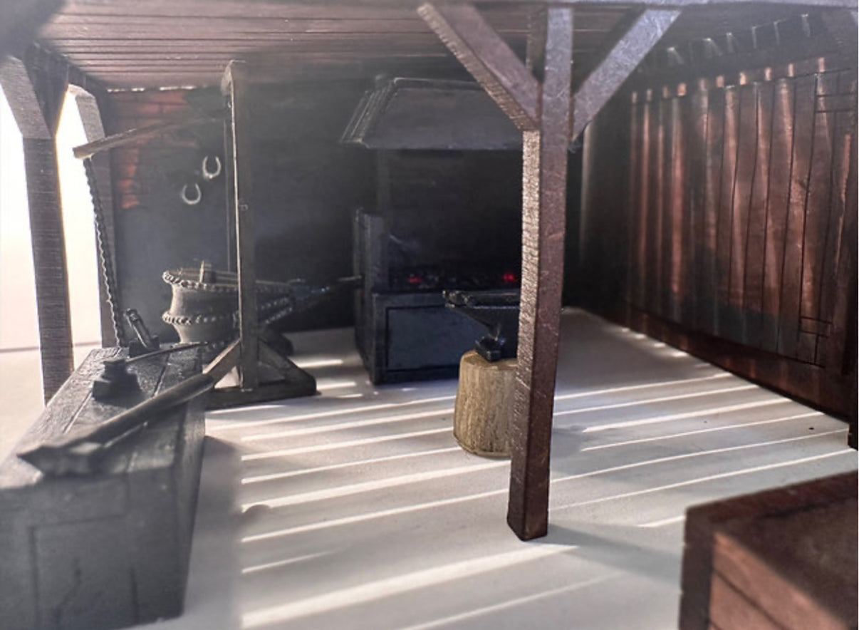 Wild West Blacksmiths. 1/48th scale KIT – Little Deliveries